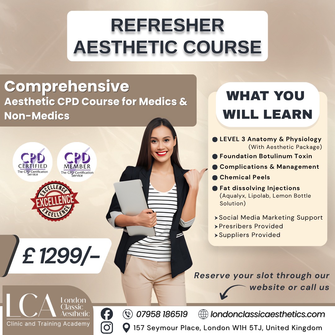 Refresher Aesthetic Course – London Classic Aesthetic